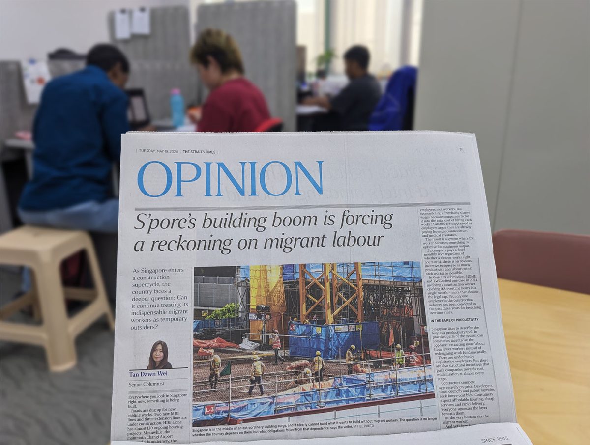 Straits Times: Singapore’s building boom is forcing a reckoning on ...